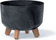 PRO Květináč GRACIA BETON EFFECT 23,8 cm antracit