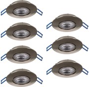Eglo 300195 - SADA 7xLED Podhledové svítidlo GEDREZ LED/4,9W/230V pr. 9 cm chrom
