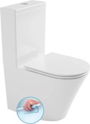 Bruckner Bruckner, DARIO RIMLESS WC kombi mísa s nádržkou, spodní/zadní odpad, bílá, 201.428.4
