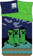 Povlečení bavlněné 140x200 Minecraft Sssleep Tight povlak na polštář 50x70