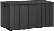Outsunny 366L Plastová Skříň na Úložný Prostor do Zahrady s Dvojitou Stěnou, Vodotěsná, UV Ochrana, s Koly a Rukojeťmi pro Terasu, Nosnost 100 kg, 122