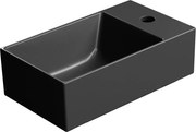 GSI Sapho, KUBE X keramické umyvadlo 40x23 cm, černá matná