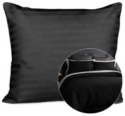 SATÉNOVÝ POVLAK NA POLŠTÁŘ CIZGILI BLACK 70X80 CM EXCLUSIVE ČERNÁ
