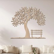 dřevo života Dřevěný obraz STROM POHODY Rozměry (cm): 40x37, Zvolte barvu dekoru: Dub Sonoma