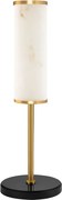 Bílá/v mosazné barvě LED stolní lampa v dekoru mramoru (výška 49 cm) Nolia – Nova Luce