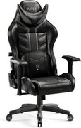 Herní židle z ekokůže King Size, černý-šedý: Diablo X-Ray 2.0