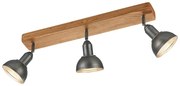 Bodové svítidlo v tmavě šedo-přírodní barvě 11x58 cm Delhi – Trio