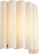 Nástěnná lampa Japandi béžová s lnem 26 cm - Scallop