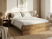 Postel ELISA 140 x 200 cm, dub artisan Rošt: S lamelovým roštem, Matrace: Matrace Coco Maxi 20 cm