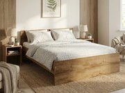 Postel ELISA 140 x 200 cm, dub artisan Rošt: S lamelovým roštem, Matrace: Matrace Sommera 18 cm