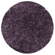 Ayyildiz, Kusový koberec Sydney Shaggy 3000 violett kruh, 120x120 (průměr) kruh, fialová, ložnice