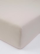MK Lůžkoviny Jersey prostěradlo do postýlky s elastanem 70 × 140 cm – přírodní