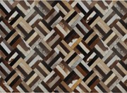 Luxusní koberec, pravá kůže, 70x140, KŮŽE TYP 2