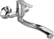 Mereo Mereo, Dřezová nástěnná baterie, Zuna s ramínkem plochým vyhnutým 210 mm, chrom, CB301AZ