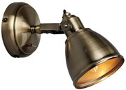 Nástěnná lampa markslöjd 104048 - nástěnné svítidlo fjällbacka 1xe14/40w/230v mosaz