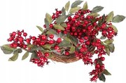Věnec Ruby Hawthorn červený 40 cm Homla