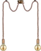 Závěsné svítidlo v mosazné barvě ø 12 cm Rope – Trio