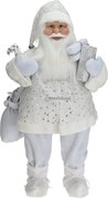 Santa Claus – bílý 80 cm