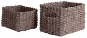 Set pletených košíků Compactor Lisou, 2 ks, šedá