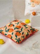 Sinsay - Povlak na polštář s motivem pomeranče - oranžová
