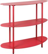 Červený kovový regál 90x82x28 cm Cool Retro – Leitmotiv