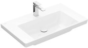 Villeroy & Boch Subway 3.0 - Umyvadlo 80x47 cm, bez přepadu, otvor pro baterii, alpská bílá 4A708101
