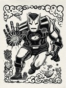 Komar Plakát Marvel Iron Man Lino-Cut 30 x 40 cm