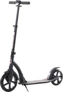 HOMCOM Dětský Scooter, Kick Scooter s Odpružením, Skládací a Výškou Nastavitelný, pro Věkové Skupiny 14+, Hliníkový, Černý, 92,5 x 37,5 x 82-97 cm | A