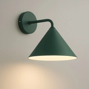 Nástěnné svítidlo Capital, 1x zelené kovové stínítko, (fi 21cm), gr