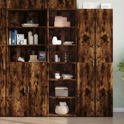 Skříň highboard kouřový dub 50 x 41 x 185 cm kompozitní dřevo