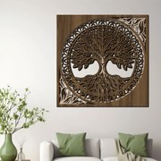 dřevo života Dřevěný strom ZÁZRAKŮ Rozměry (cm): 40x40, Zvolte barvu dekoru: Ořech-dub sonoma-wenge