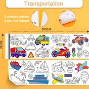 Samolepky vybarvovací - 3 metry Barva: samolepky - doprava