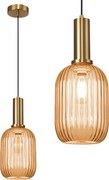 Toolight - skleněná stropní svítilna Amber APP458-1CP, oranžová, OSW-00588