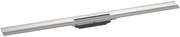 Hansgrohe RainDrain Flex - Lineární sprchový žlab s nerezovým roštem 1000, ke stěně, zkrátitelný, kartáčovaná nerez 56053800