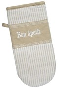 SCANquilt chňapka BON APETIT béžovobílá 15 x 30 cm
