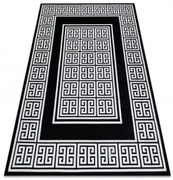 Koberec GLOSS 6776 85 Greek - černý, sloní kost