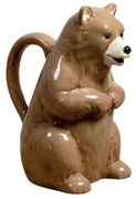GROWLING GRIZZLY BROWN BEAR JAR