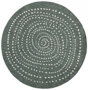Hanse Home, Kusový koberec Twin-Wendeteppiche 103111 grün creme kruh – na ven i na doma, 140x140 (průměr) kruh, zelená, chodba / předsíň