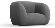 Šedé křeslo z textilie bouclé Essen – Cosmopolitan Design