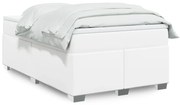 Box spring postel s matrací bílá 120x200 cm umělá kůže 3285206
