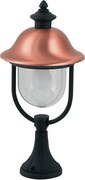 FAN LANT-VENEZIA-L1 Venkovní svítidlo LUME VENEZIA černá/měď, 1xE27, IP44, 25 x 53,8 cm - FANEUROPE