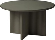 Khaki kulatý konferenční stolek ø 80 cm Palma – Unique Furniture