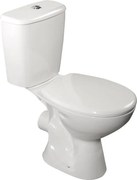 Aqualine Aqualine, JUAN WC kombi mísa s nádržkou včetně splachovací soupravy, zadní odpad, LC2154