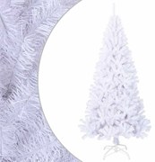 Umělý vánoční stromek s hustými větvemi bílý 210 cm PVC 321040