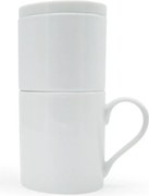Set pro filtrovanou kávu Solo, 330 ml – porcelánový hrnek s nerezovým sítkem, bez filtrů