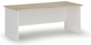 Kancelářský psací stůl PRIMO WHITE, 180x80 cm, bílá/dub přírodní
