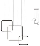 Redo 01-2098 - LED Stmívatelný lustr na lanku THAI LED/66W/230V 3000K černá
