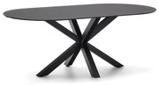 Jídelní stůl se skleněnou deskou 100x200 cm Argo – Kave Home