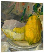 Obraz - French 19th Century, Melon and Lemon, reprodukce (30x30 cm)