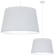 Light Home Závěsné svítidlo Gaja, 1x světle šedé textilní stínítko, (fi 44cm), w